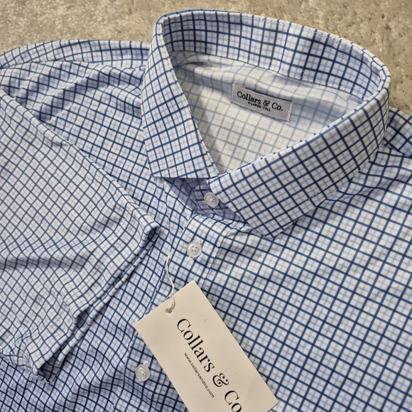 Collars & Co. | Shirts | Collars And Co Polo Shirt Mens Xlt Blue Dress ...